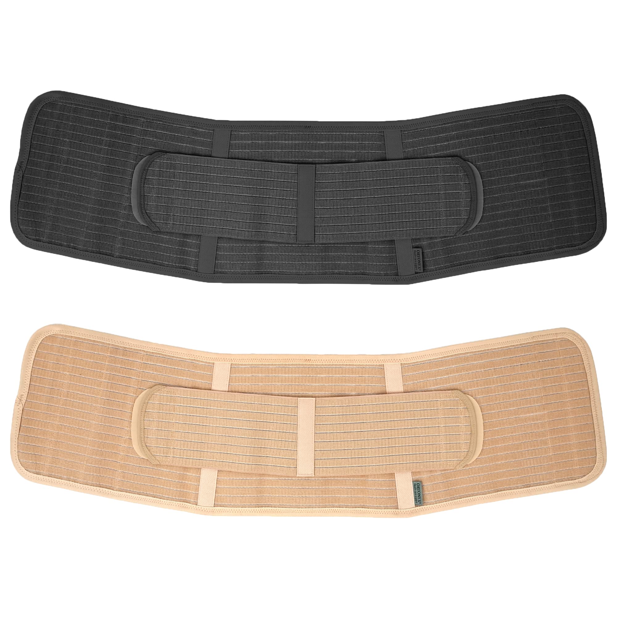 Amazon.com: ORTONYX Beige and Black Color 9.5" Abdominal Binders Bundle ...