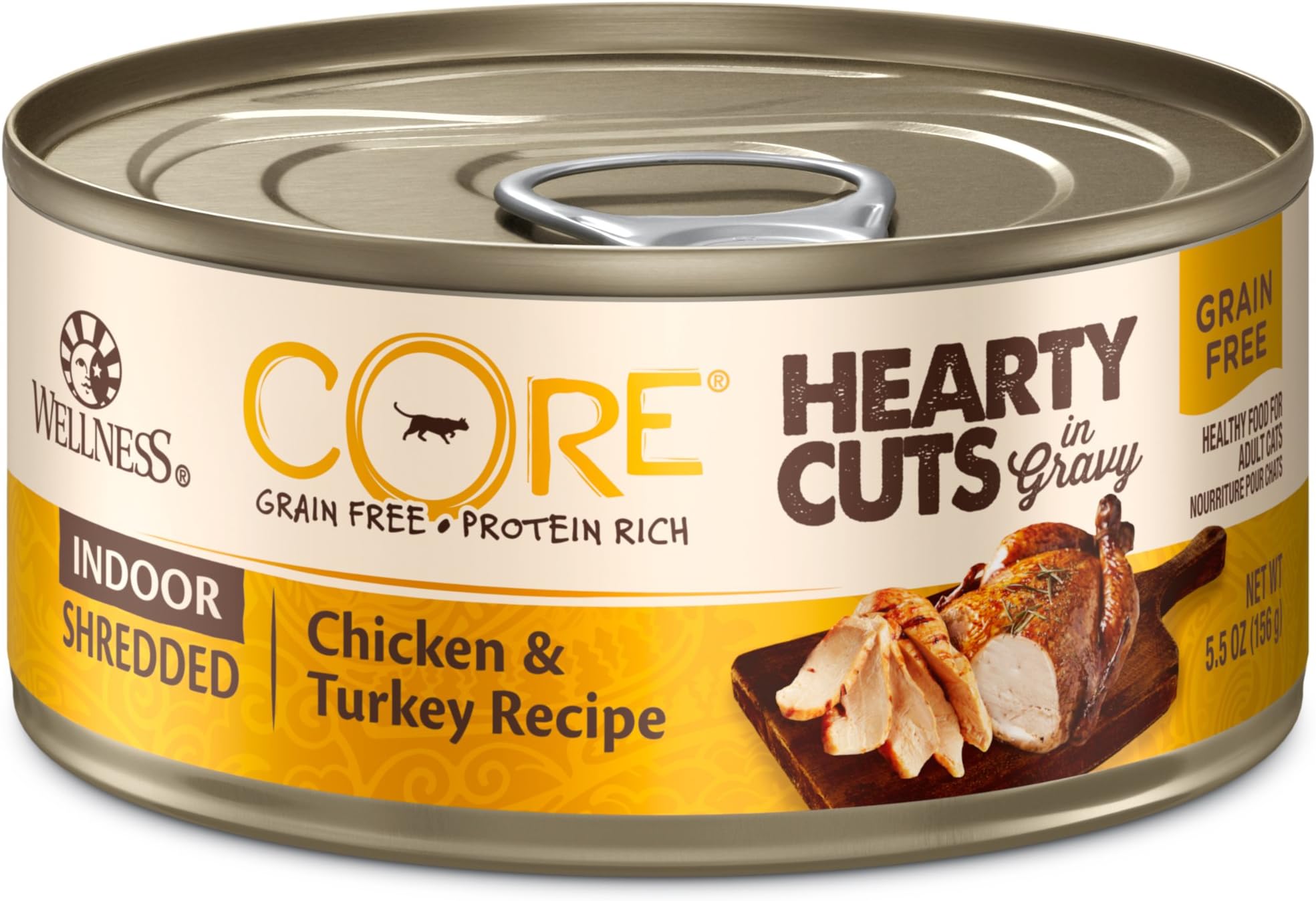 Amazon.com : Wellness CORE Hearty Cuts Natural Grain Free Wet Canned ...