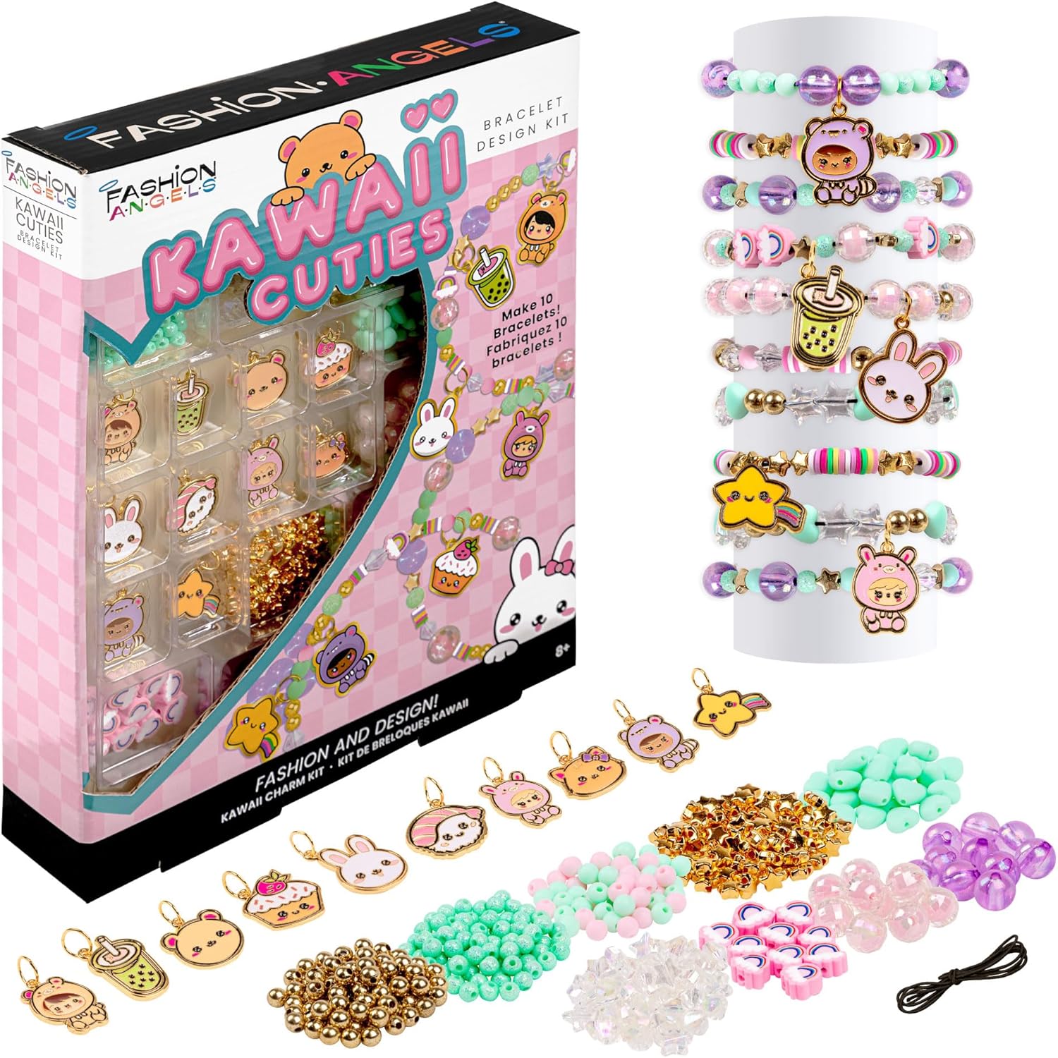 Amazon.com: Fashion Angels Kawaii Cuties Bracelet Design Kit, Includes ...