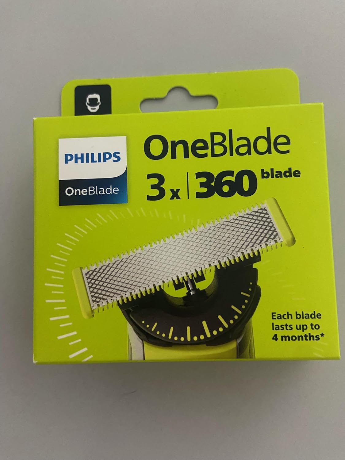 Philips OneBlade (360 Face) Replacement Blade (Pack of 3) : Amazon.ie ...