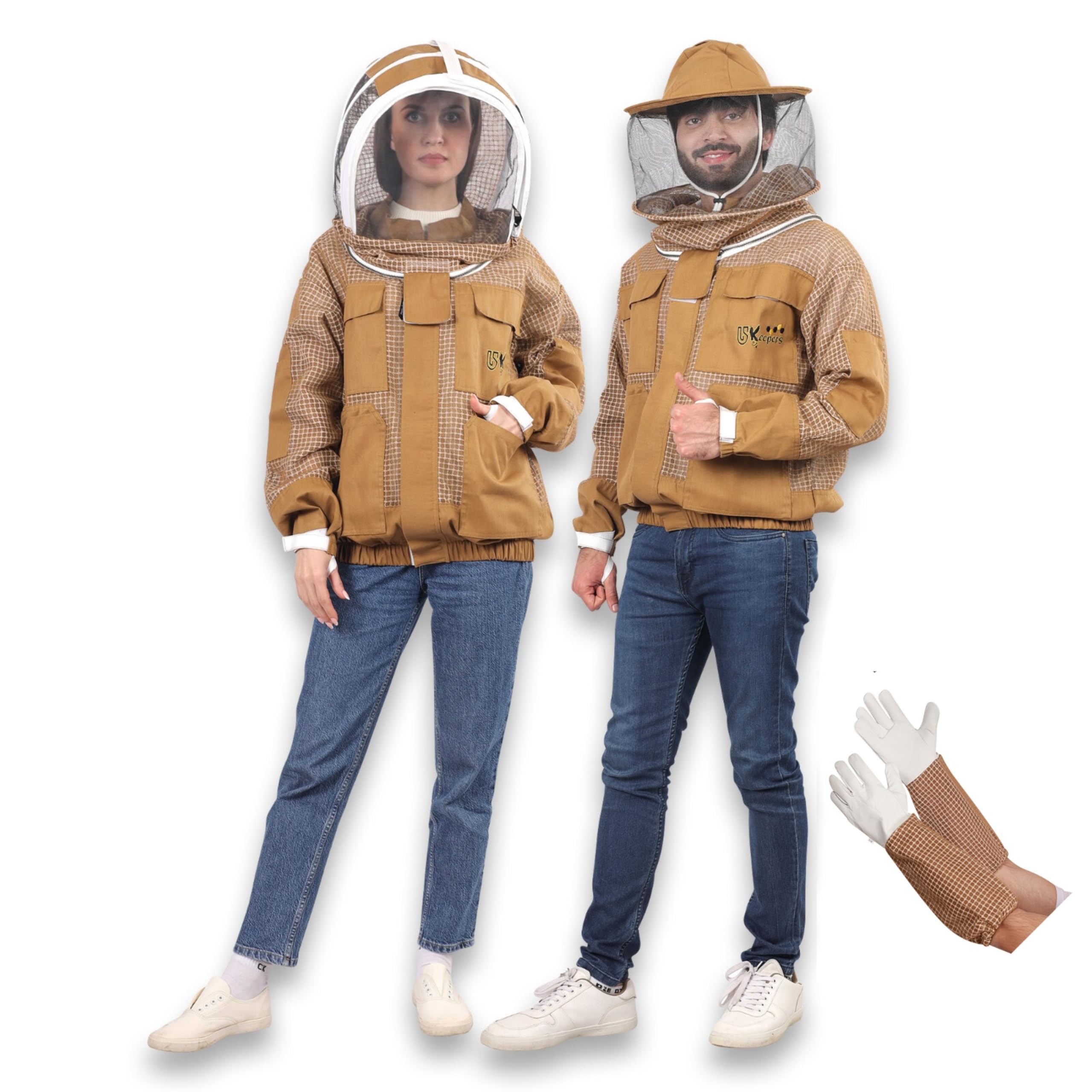 Snapklik.com : USKEEPERS 3 Layer Ventilated Bee Jacket For Men & Women ...