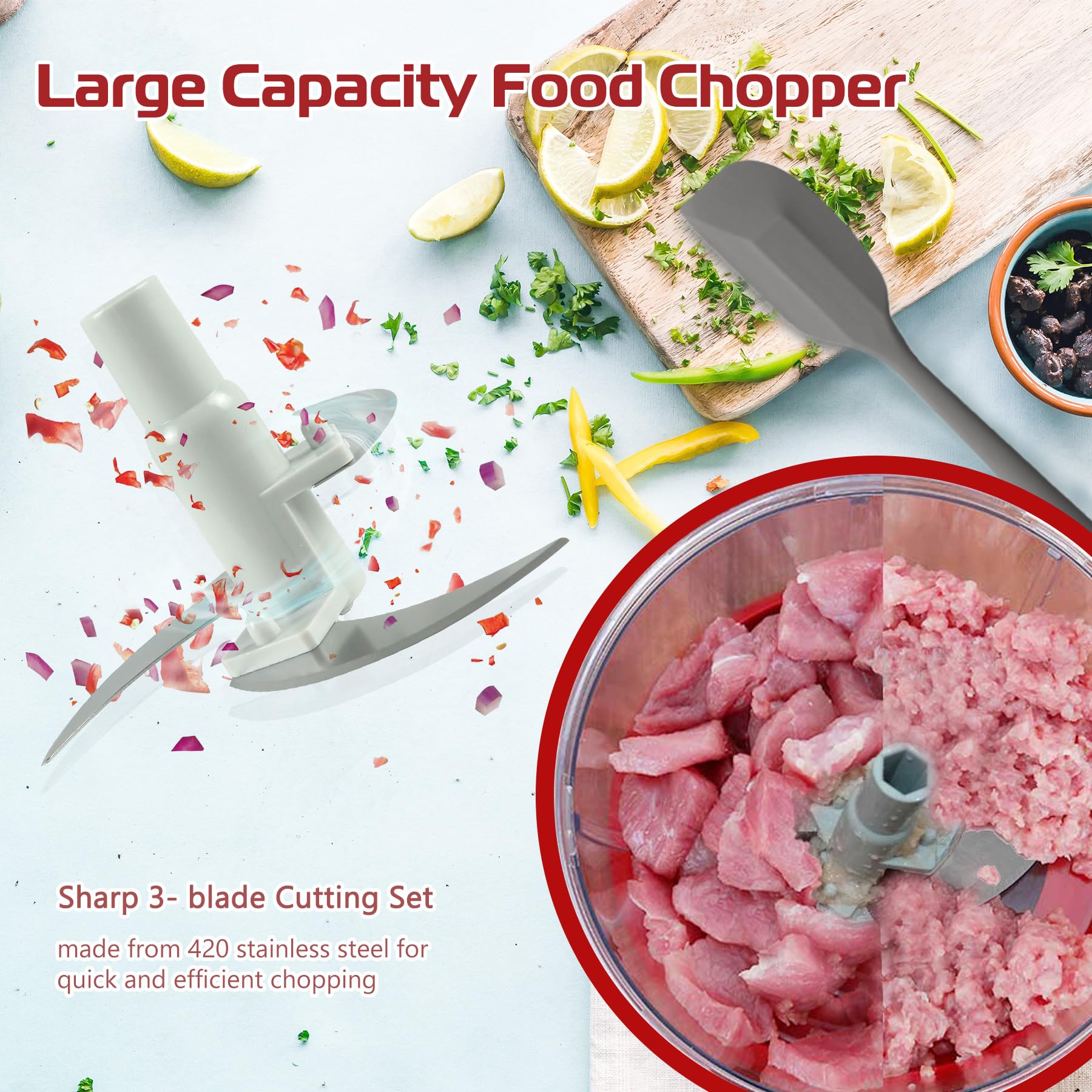 Snapklik.com : Manual Food Processor,Hand Powered Crank Food Processor ...