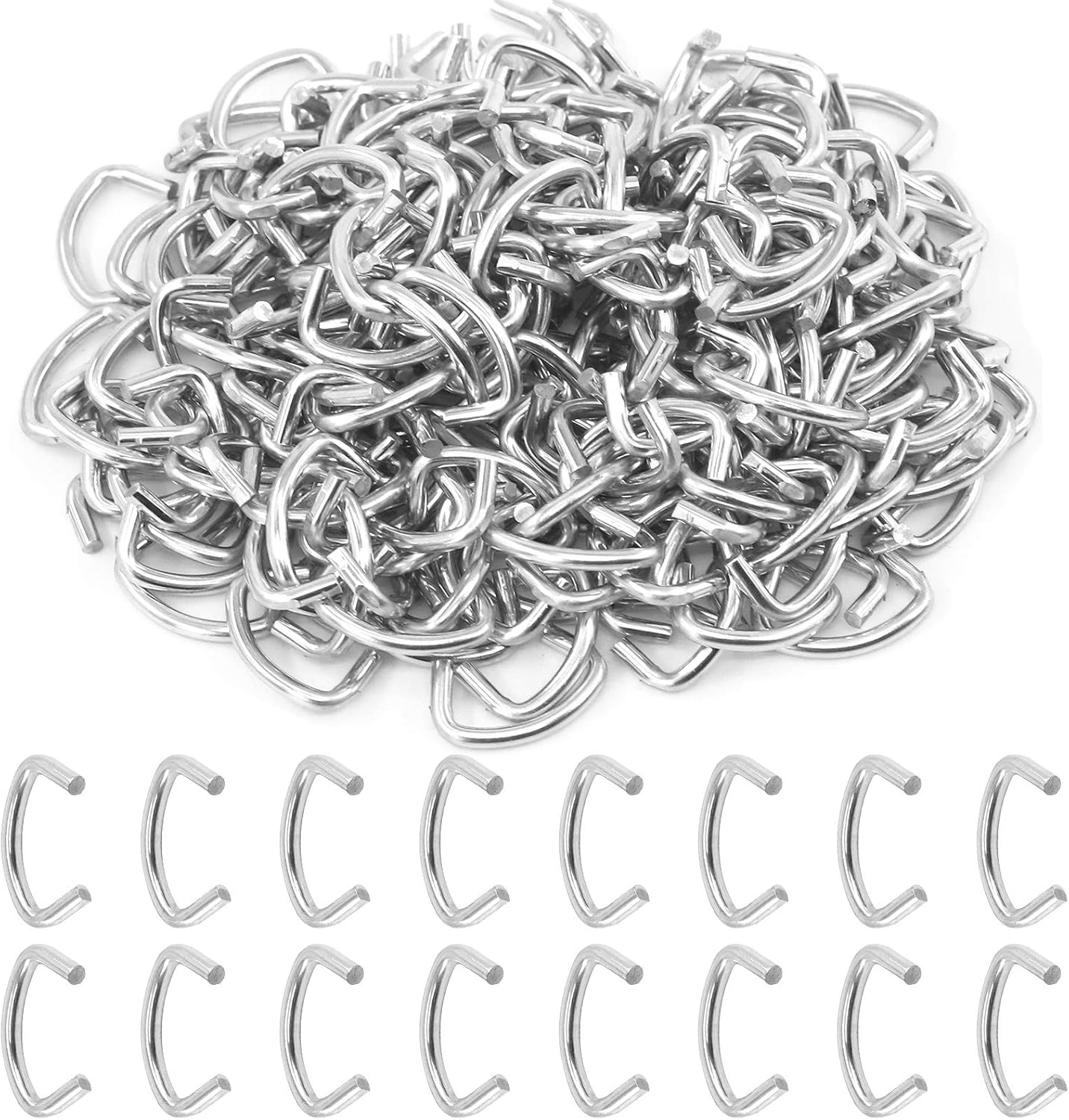 Glarks 1000Pcs 1/2'' Upholstery Steel Hog Rings kit for Auto Upholstery ...