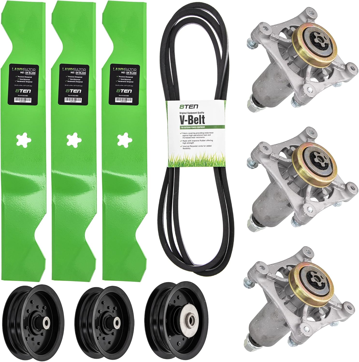 Amazon.com : 8TEN Deck Rebuild Kit for AYP Husqvarna Poulan 54 inch ...