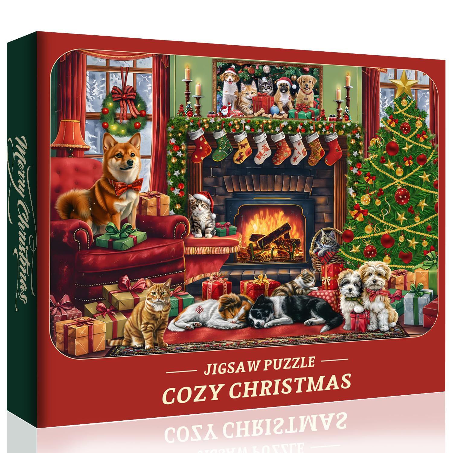Amazon.com: PICKFORU Christmas Puzzle 1000 Pieces for Adults, Christmas ...