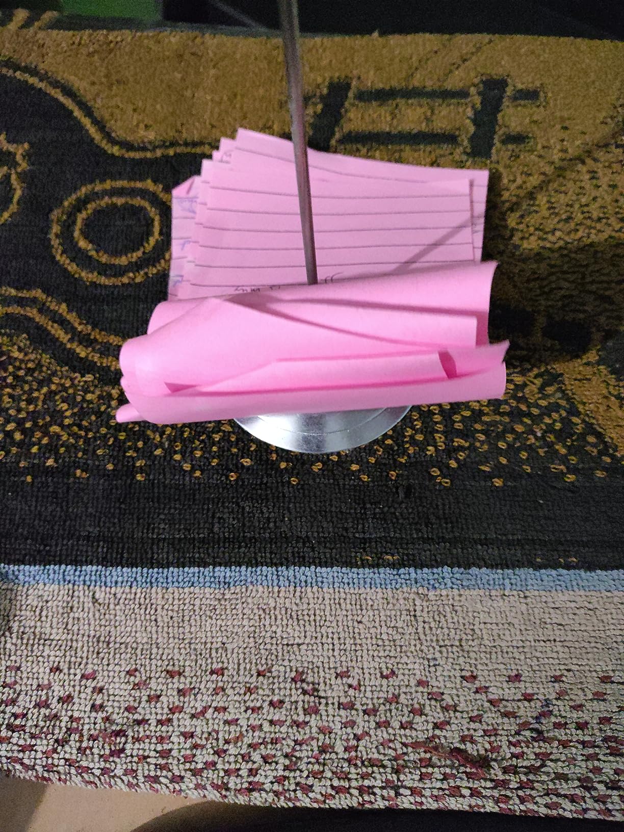 ikis - 2 Pack 180 mm Long Stainless Steel Desk Straight Rod Paper Memo ...