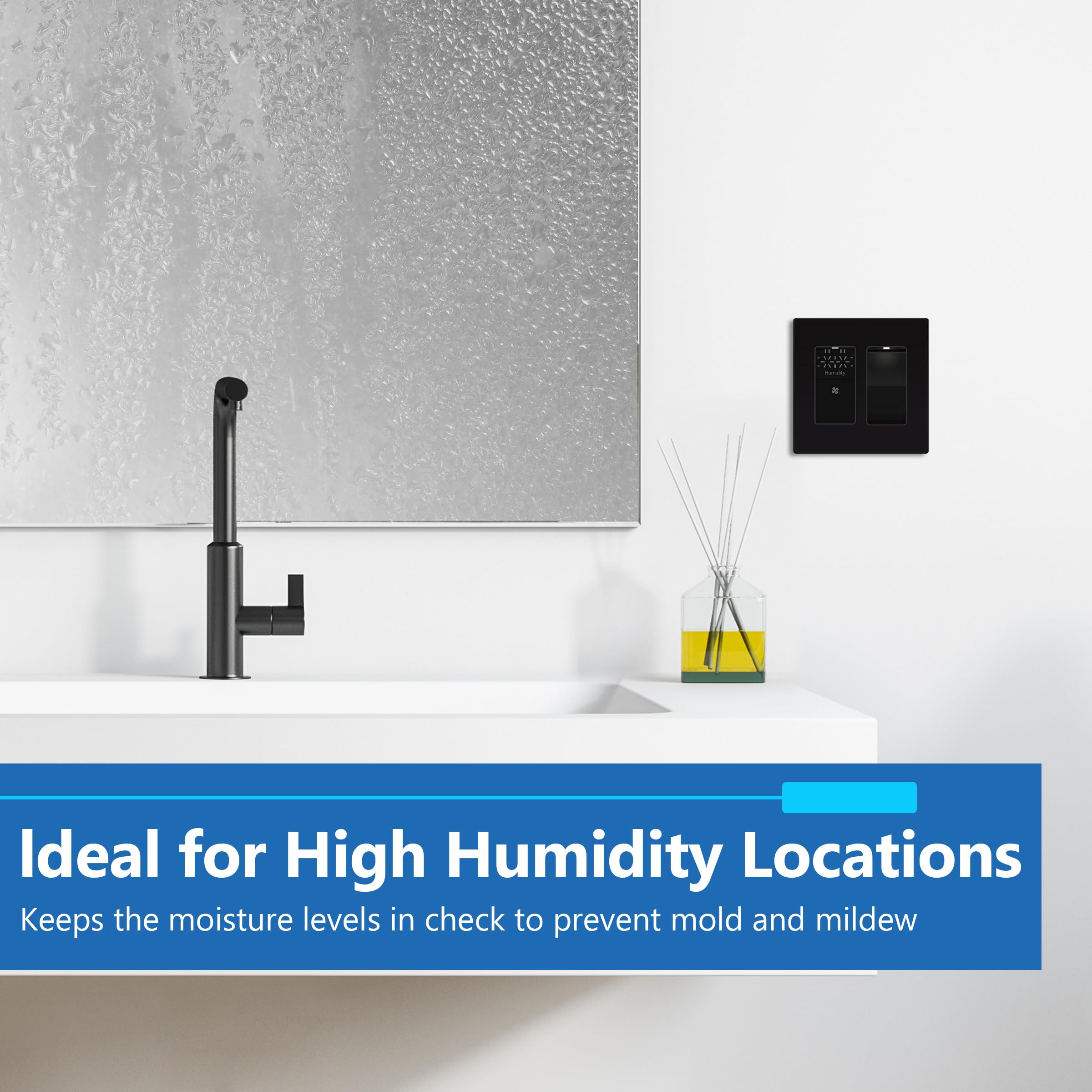 Snapklik.com : No Neutral Wire Required Humidity Sensor Switch ...