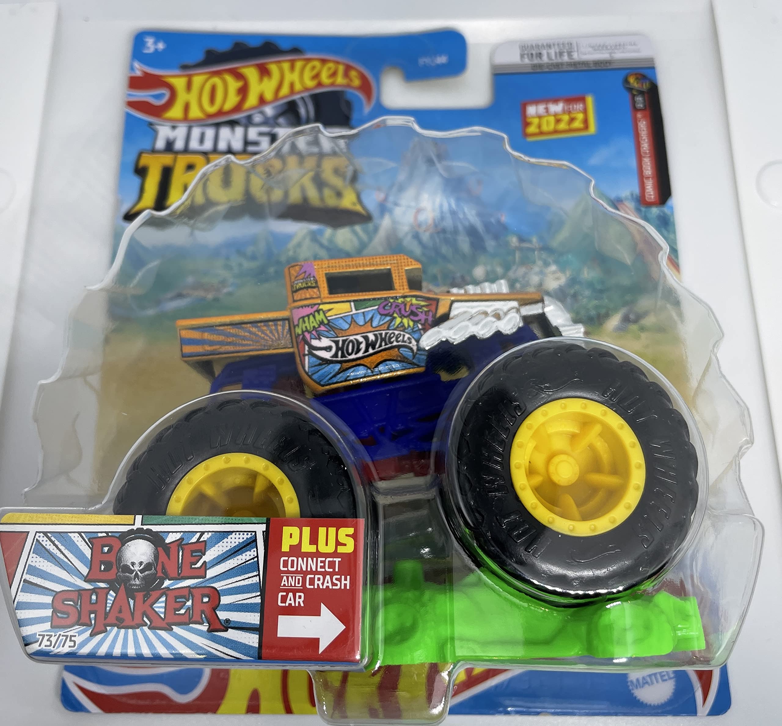 Amazon.com: Hot Wheels - Monster Trucks - Bone Shaker - Comic Book ...