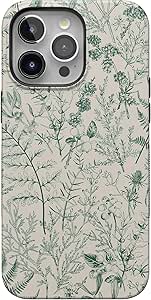 Amazon.com: Casely iPhone 15 Pro Case | Sage Garden | Green Floral | Compatible with MagSafe and ...