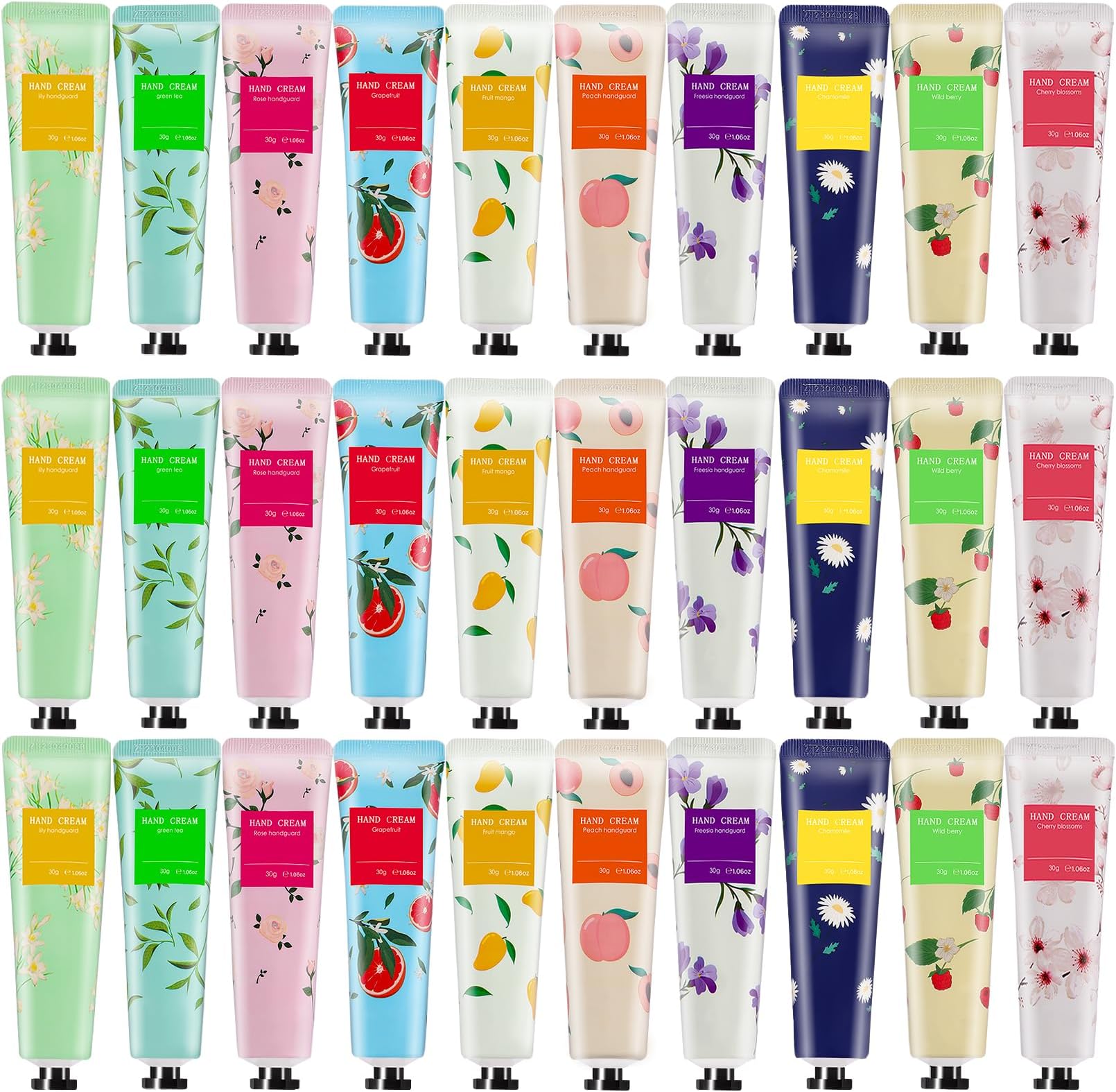 Amazon.com : SHVYOG 30 Pack Moisturizing Hand Cream Gift Set - Natural ...