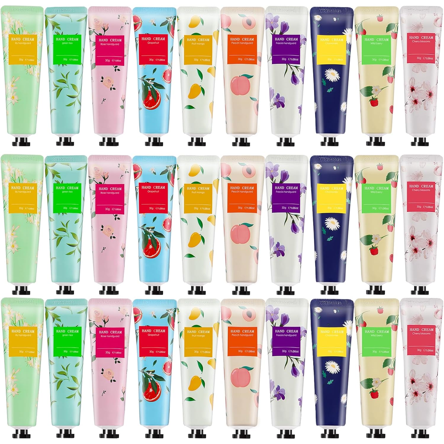 Amazon.com : Loccmat 30 Pack Hand Cream Gift Set,Hand Lotion for Dry ...