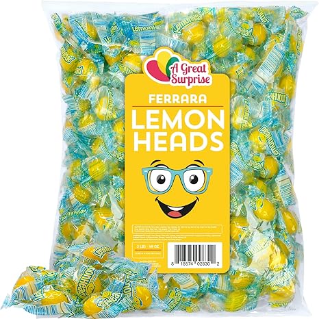 Amazon.com : Lemonheads Candy - 3 LB - Lemon Heads - Yellow Candy ...
