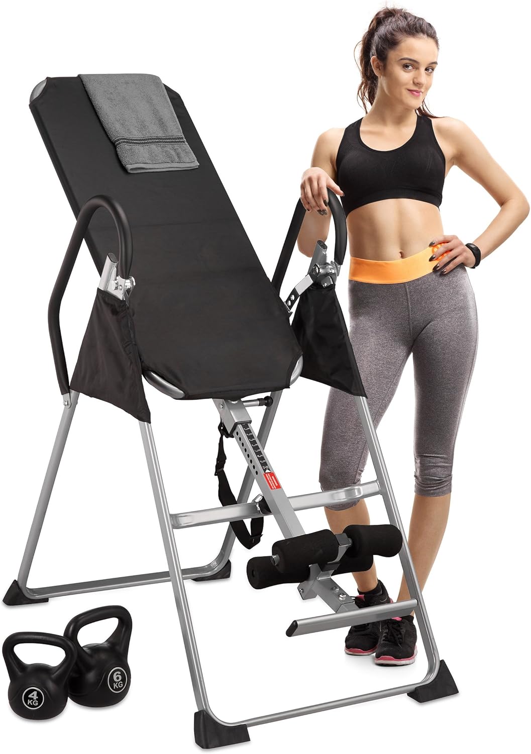 Relaxdays 10022603 Table d’inversion 180° pliante banc de musculation ...