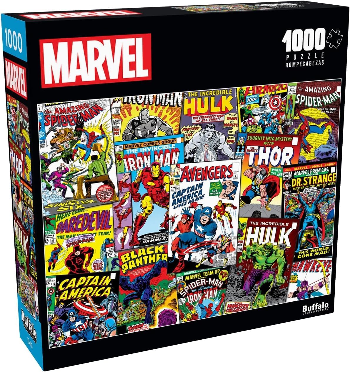 Amazon.com: Buffalo Games - Marvel - Comic Book Collage - 1000 Piece ...