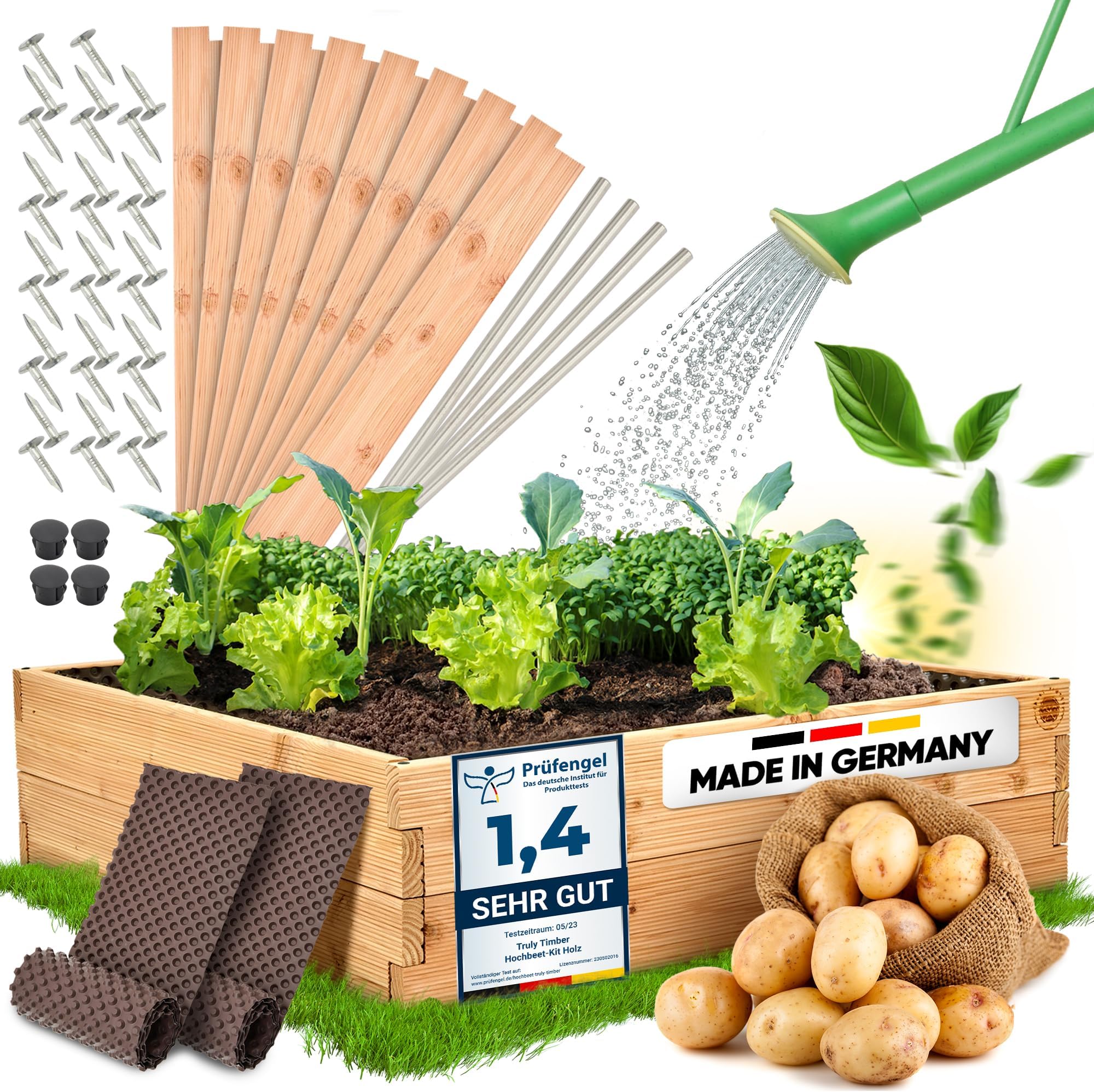Gartenpirat Hochbeet Holz groß – Modernes Hochbeet Garten ohne Boden ...
