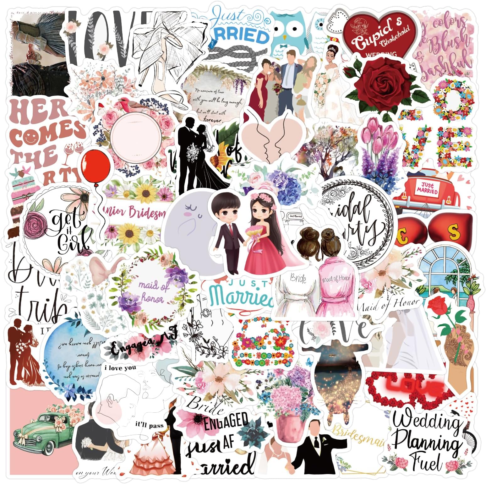 Amazon.com: 200 Pcs School Bus Stickers Cute Cartoon Aesthetic Stickers ...