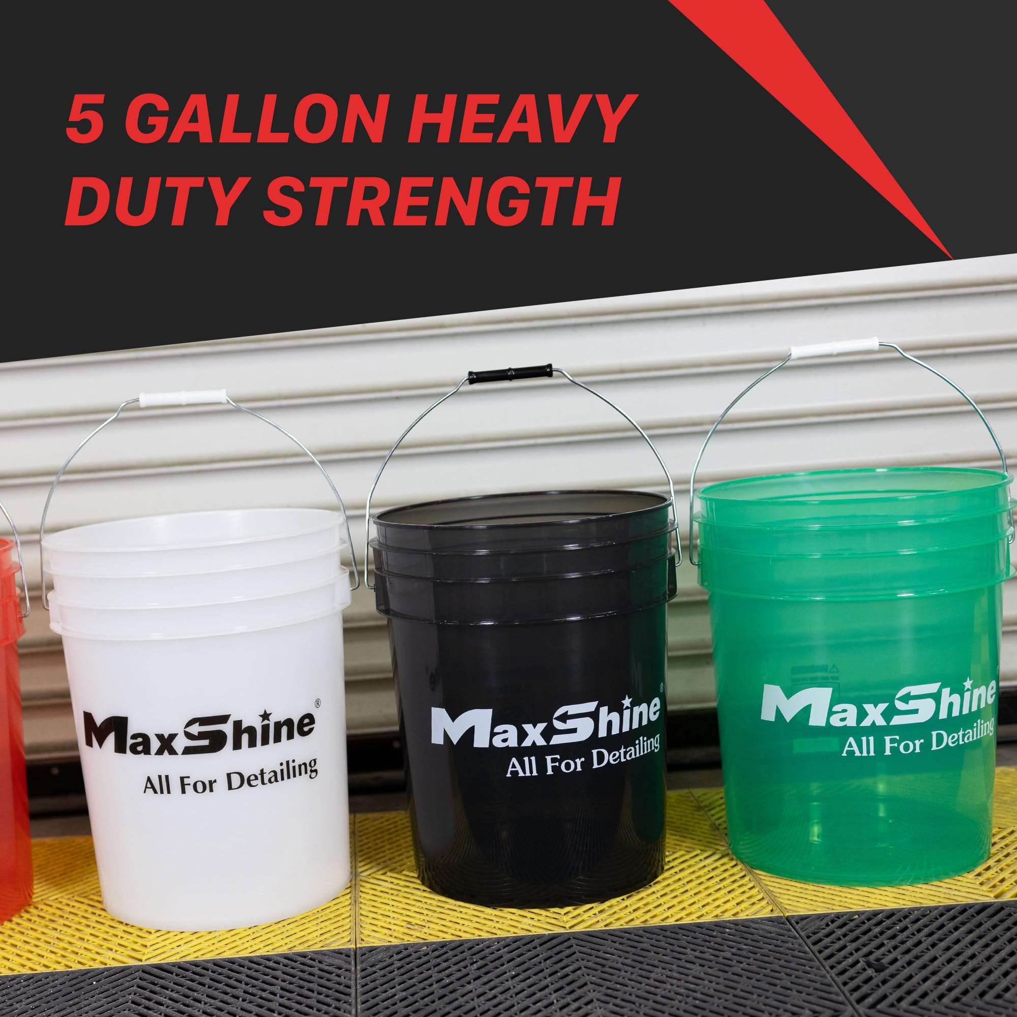 Snapklik.com : Maxshine 5gal Universal Detailing Bucket Car Wash Bucket ...
