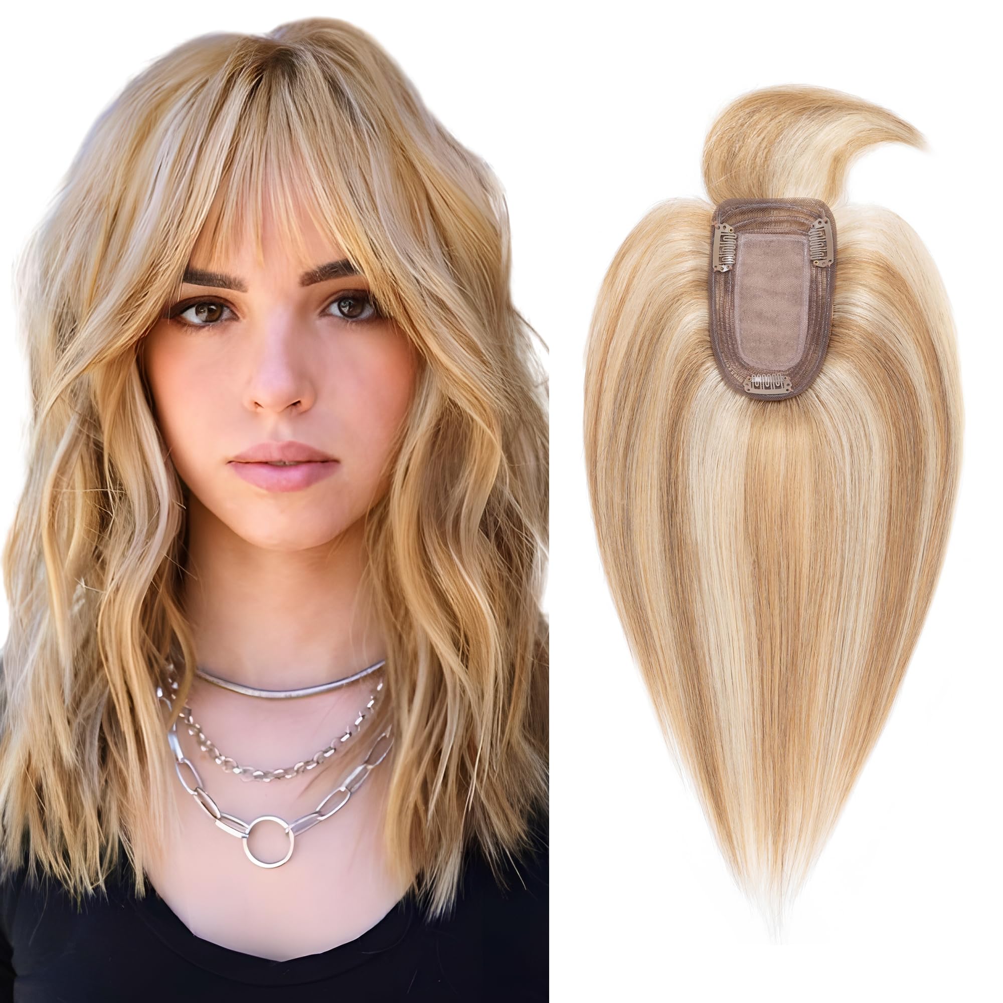 Amazon.com : SEGO Hair Toppers for Women Real Human Hair with Thinning ...