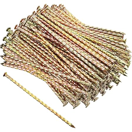 Amazon.com : 100 Pcs Artificial Turf Stakes Nails Galvanized Metal ...