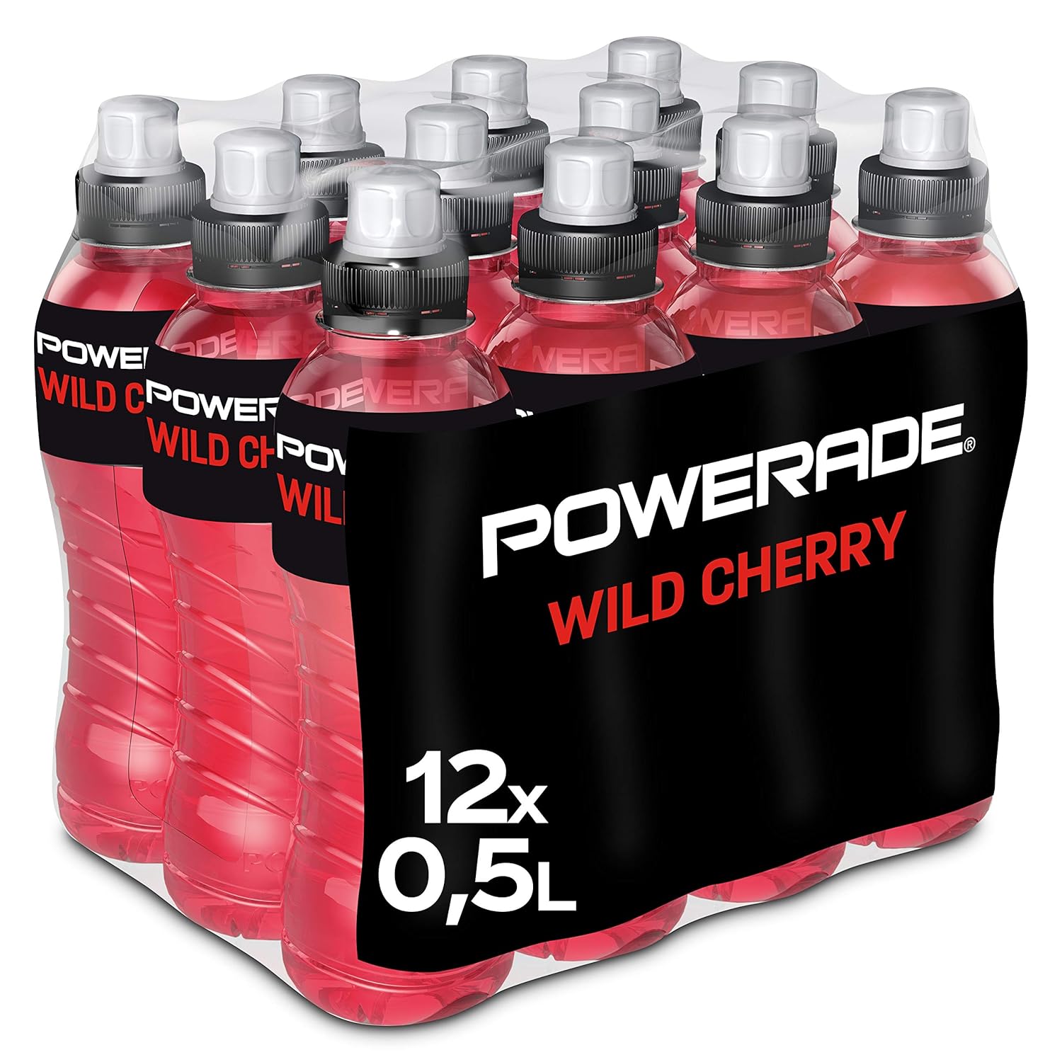 Powerade Sports Wild Cherry EINWEG, 12 x 500ml : Amazon.de ...
