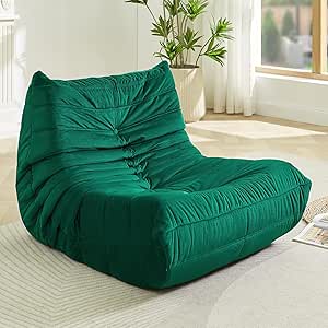 Amazon.com: ONBRILL Velvet Lazy Sofa, Bean Bag Chair for Adults ...