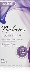 Norforms Suppositories Island Escape 12 Count : Amazon.ca: Beauty ...