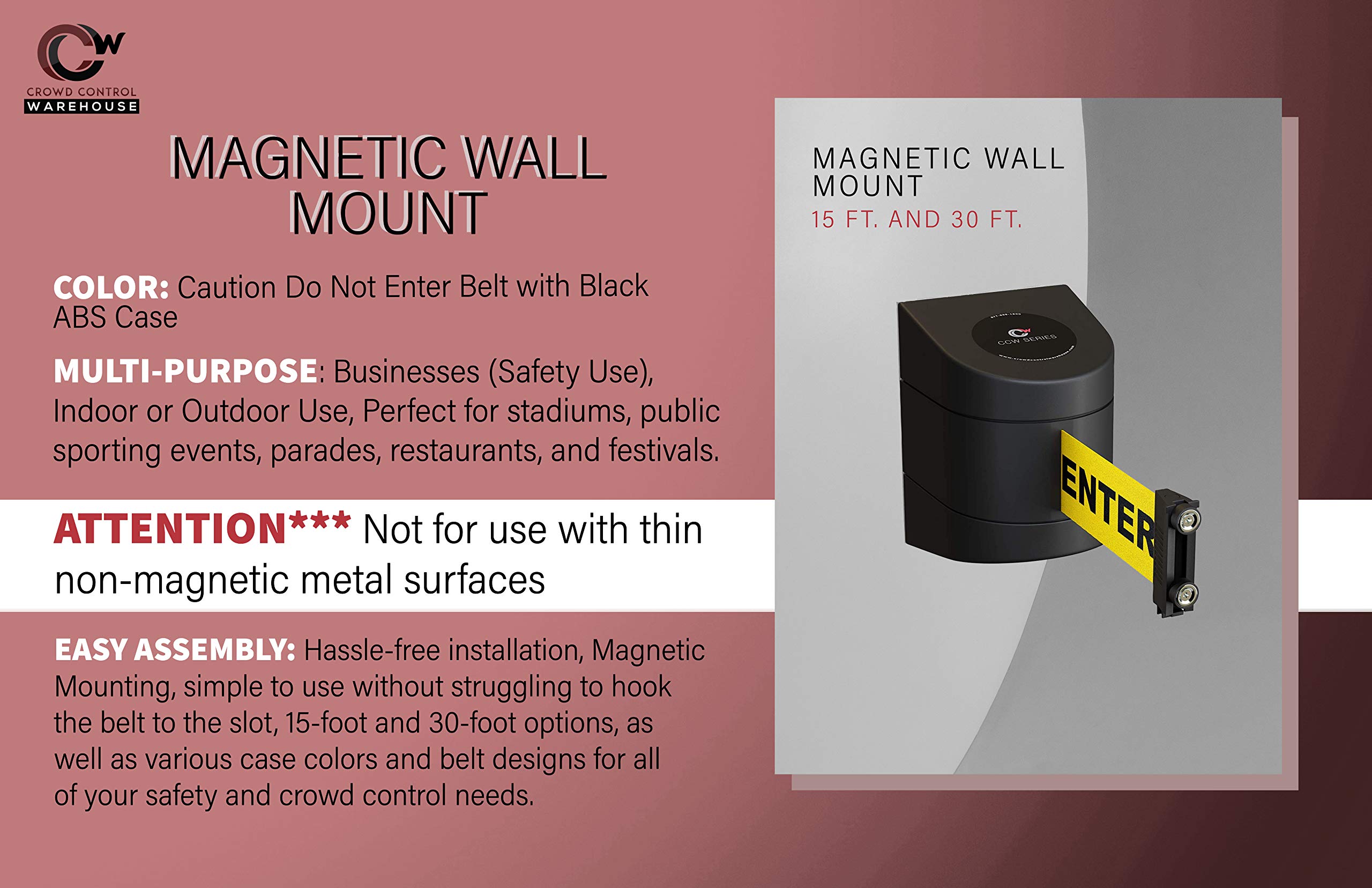 Snapklik.com : Crowd Control Warehouse - CCW Series WMB-230 Magnetic ...