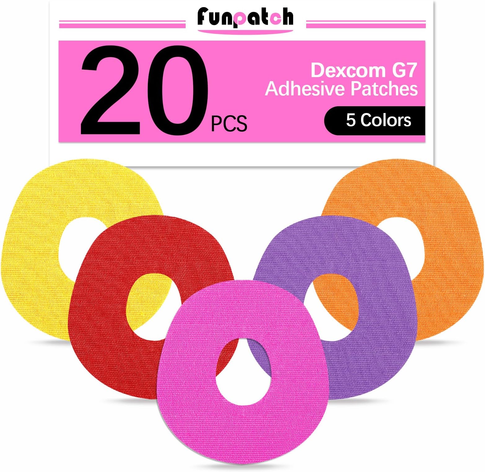 Amazon.com: funpatch Dexcom G7 Adhesive Patches Waterproof 20Pack ...