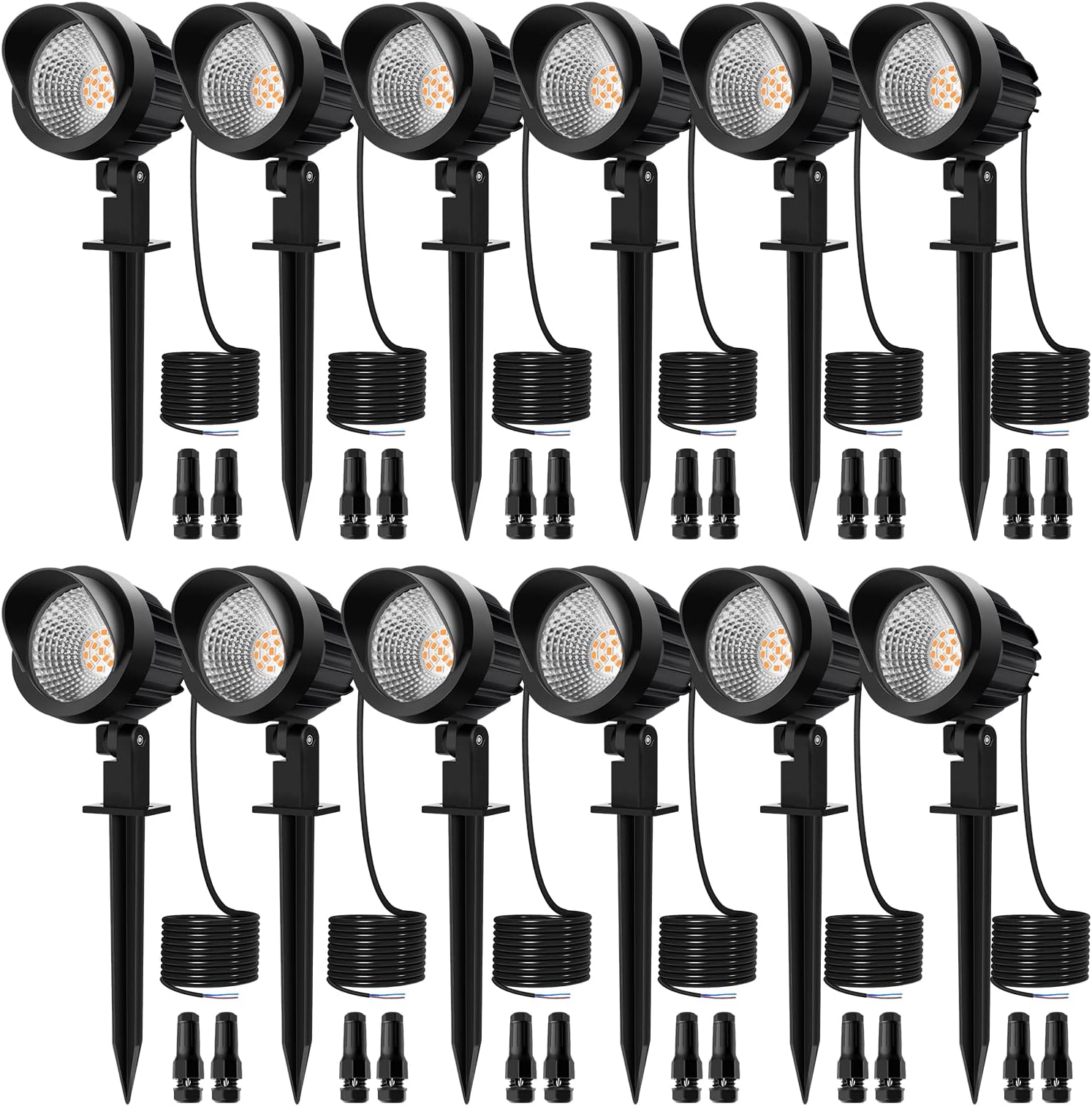 MEIKEE 7W LED Landscape Lights DC/AC 12V 24V Low Voltage Landscape ...