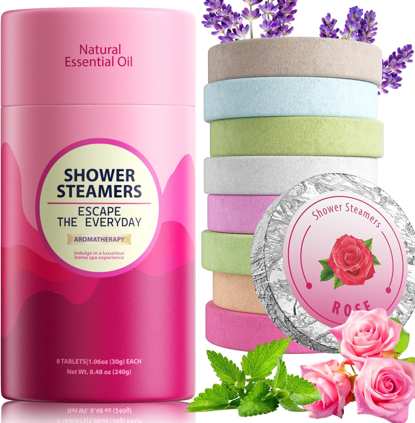 Amazon.com: 48pcs Aromatherapy Shower Steamers - Relaxation Birthday ...