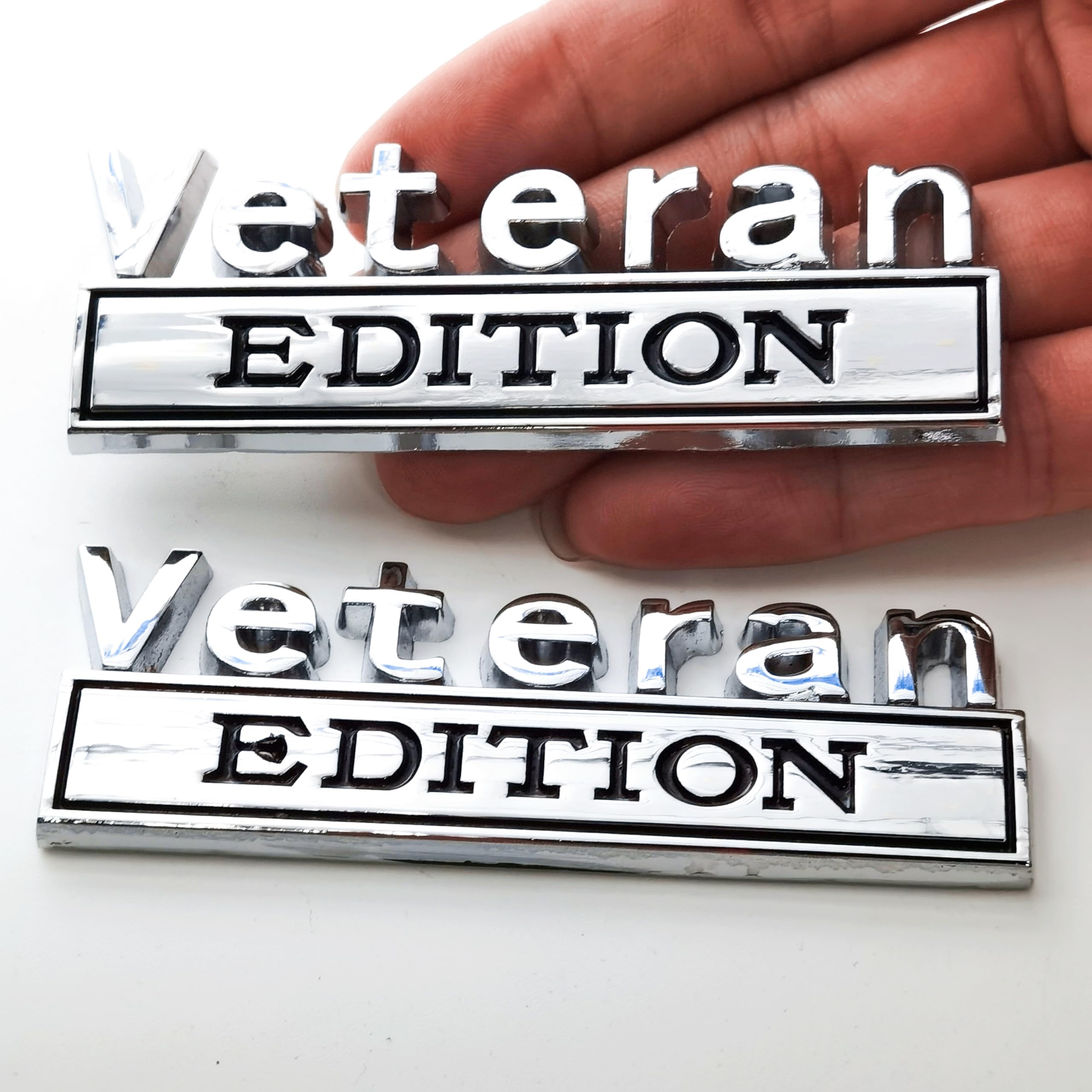 Amazon.com: Veteran Edition Emblem Car Decals, Retired Soldier 3D Metal ...