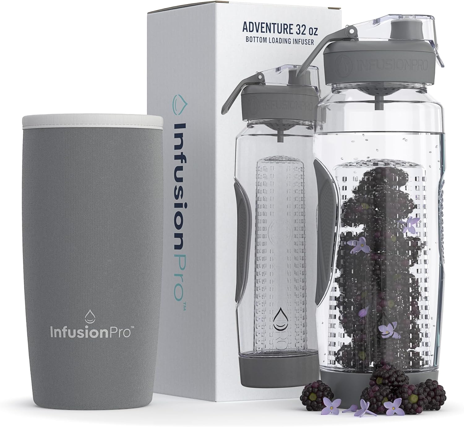 Amazon.com: Infusion Pro 32 oz Fruit Infuser Water Bottle with ...