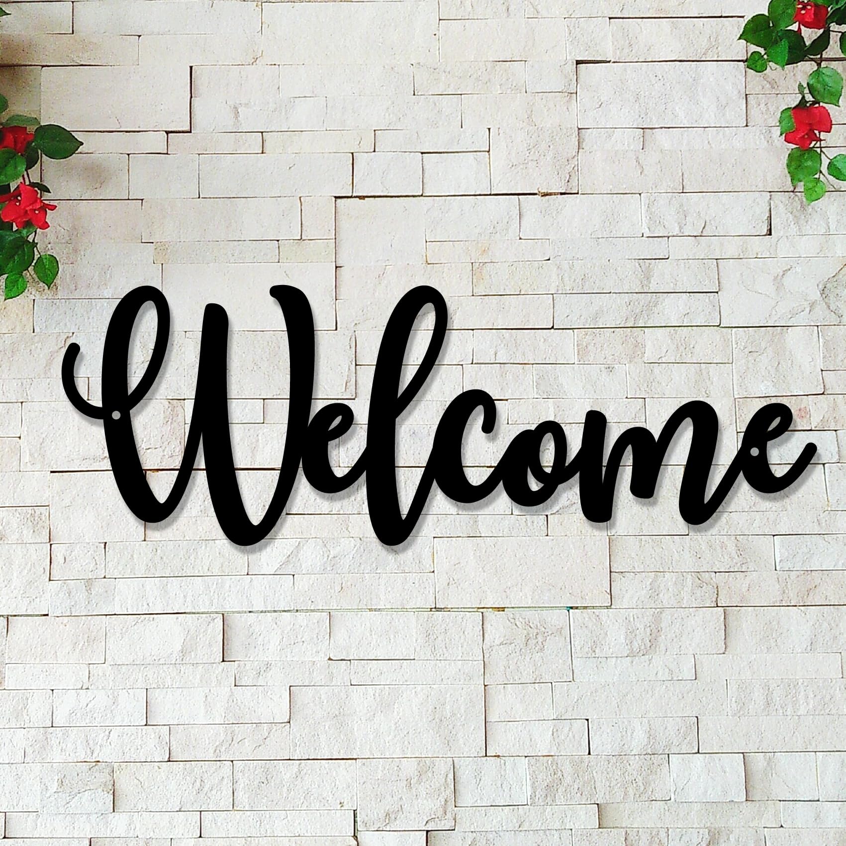 Amazon.com: CatTerranM Metal Welcome Sign, Welcome Wall Decor, Welcome ...