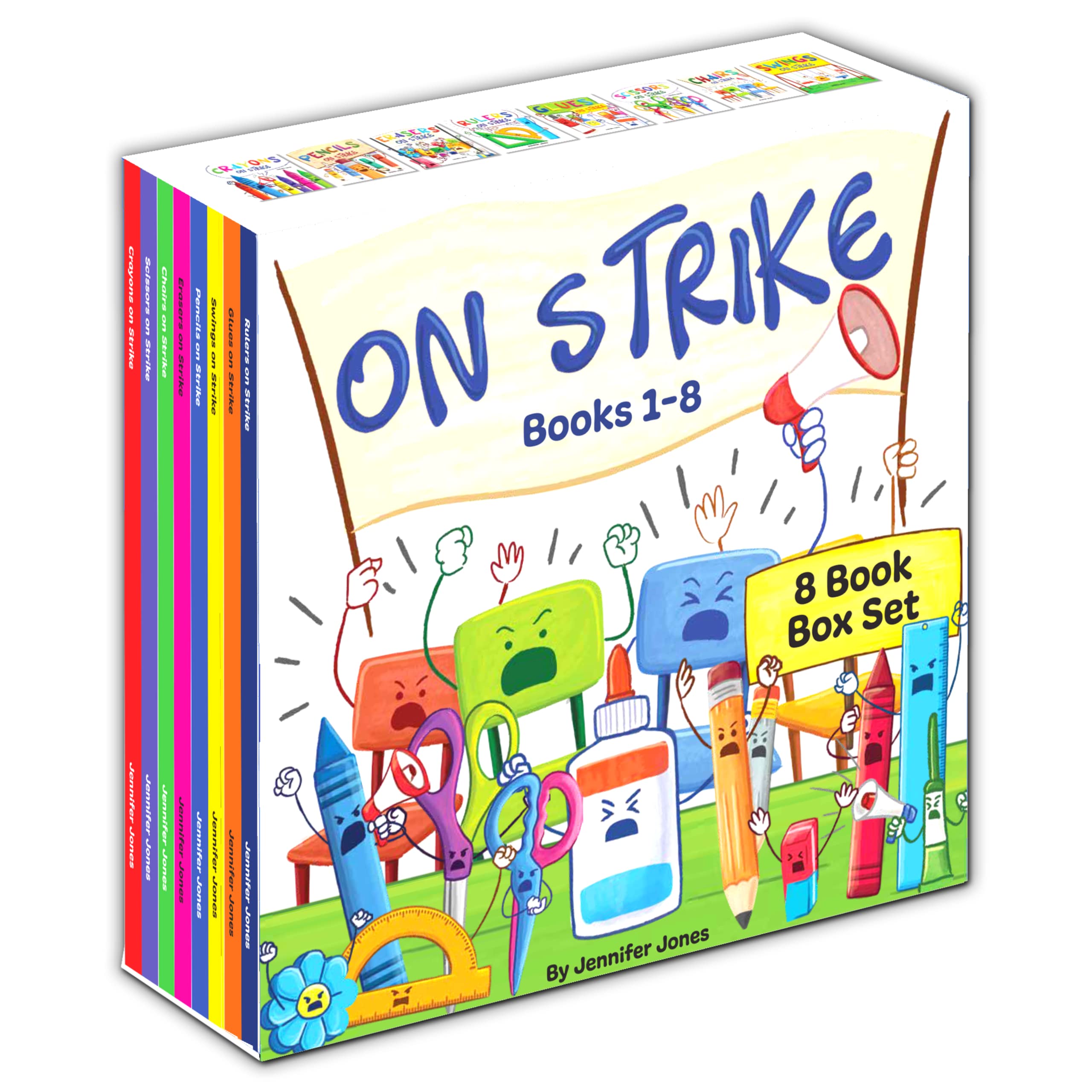 Amazon.co.jp: On Strike Box Set, Books 1-8: Pencils on Strike, Swings ...