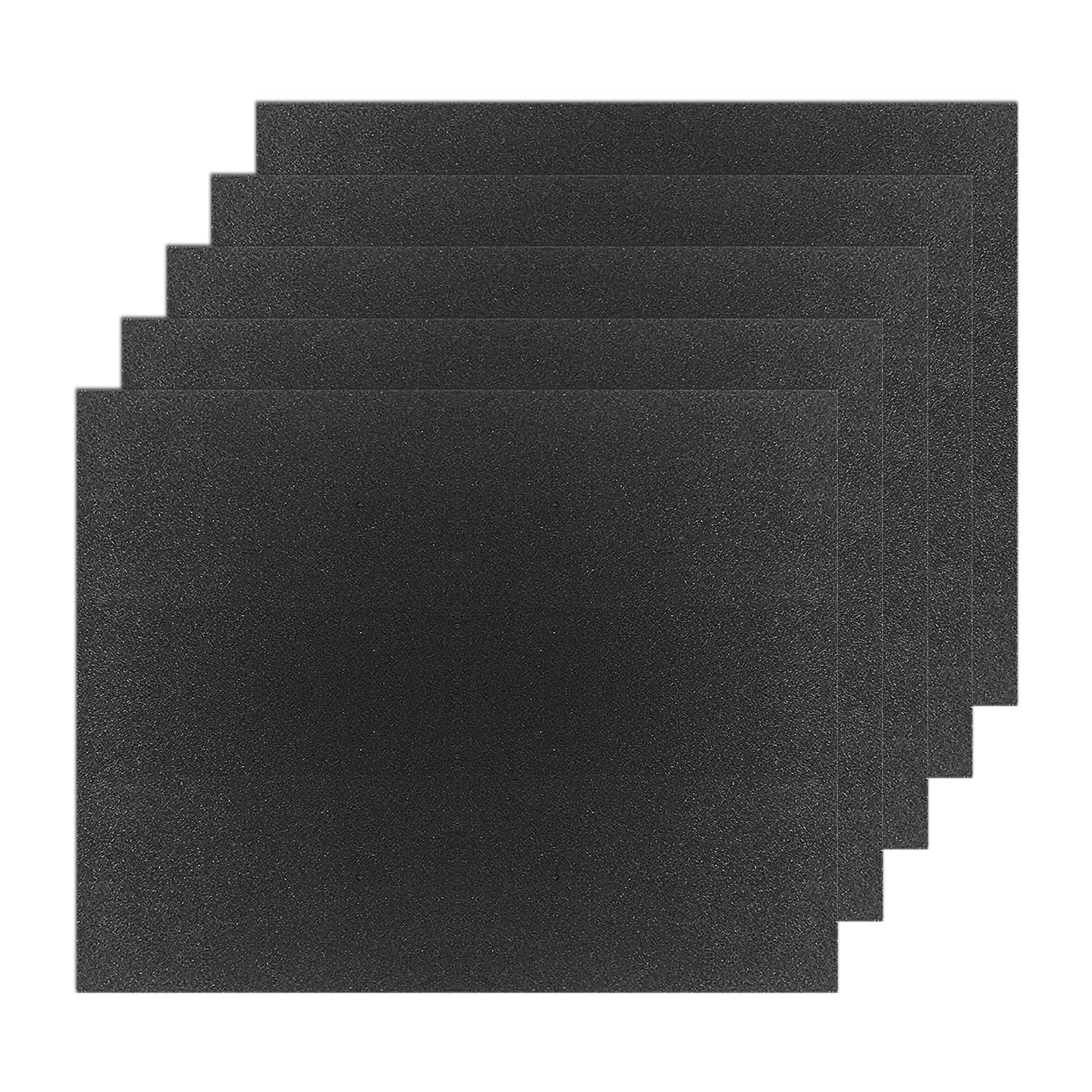 5 Pieces of Self-Adhesive Foam Boards, Black Foam Insulation Rubber ...