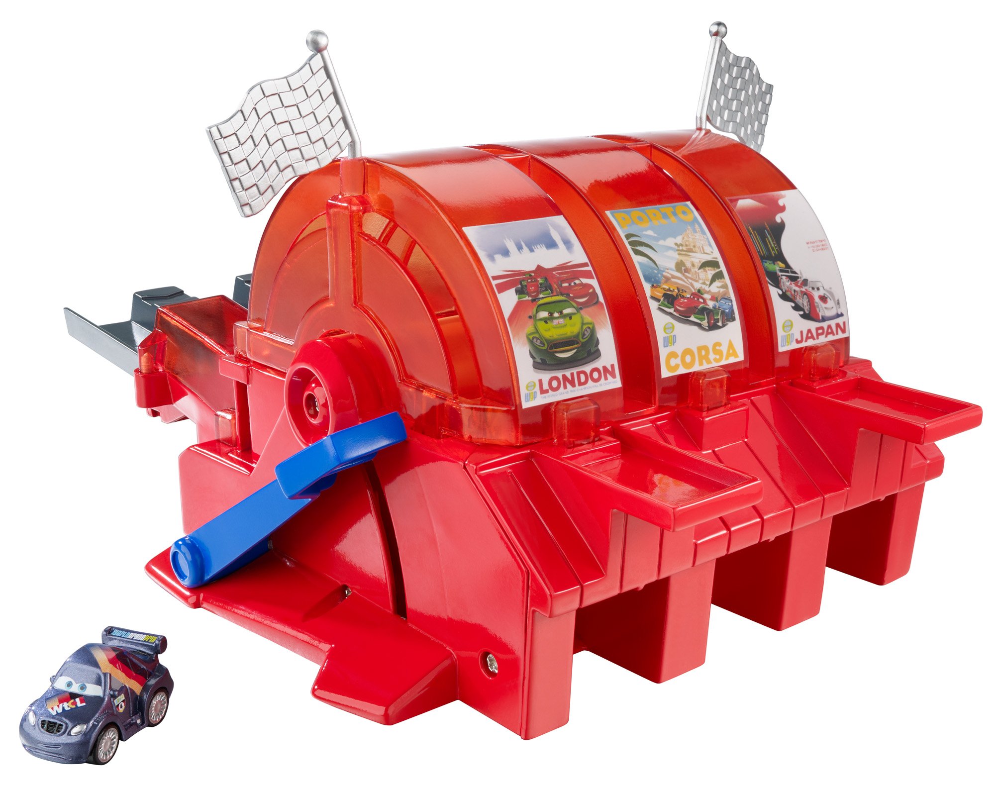 Mattel BCD20 - Disney Cars Micro Drifters Multi-Fahrzeugstarter ...