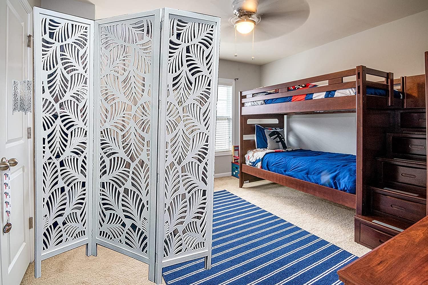 Musa Kazim Wooden Partition/Wall Screen / 2 Panel Partition/Room ...