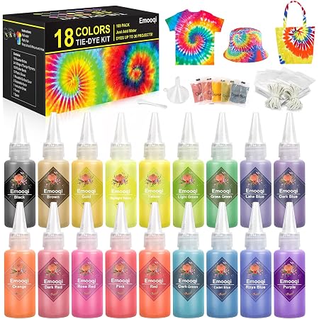 Amazon.com: PATIFEED Tie Dye Kit, 35 Colors Fabric Tyedyedye Kit, Non ...