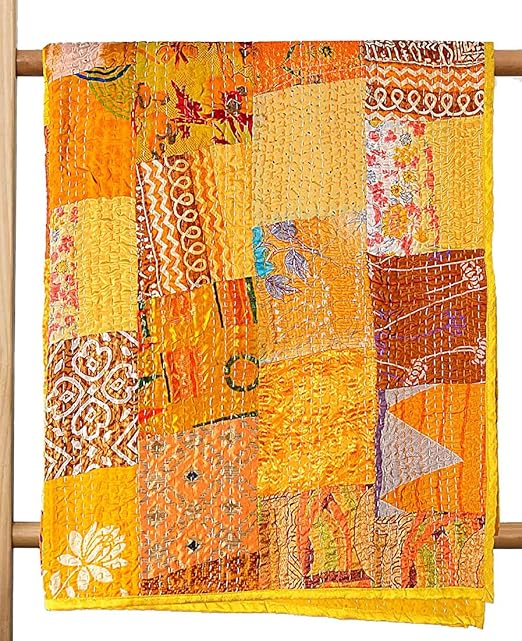 Amazon.com: Rajasthaniartdecor Indian Handmade Vintage Silk Sari Patola ...