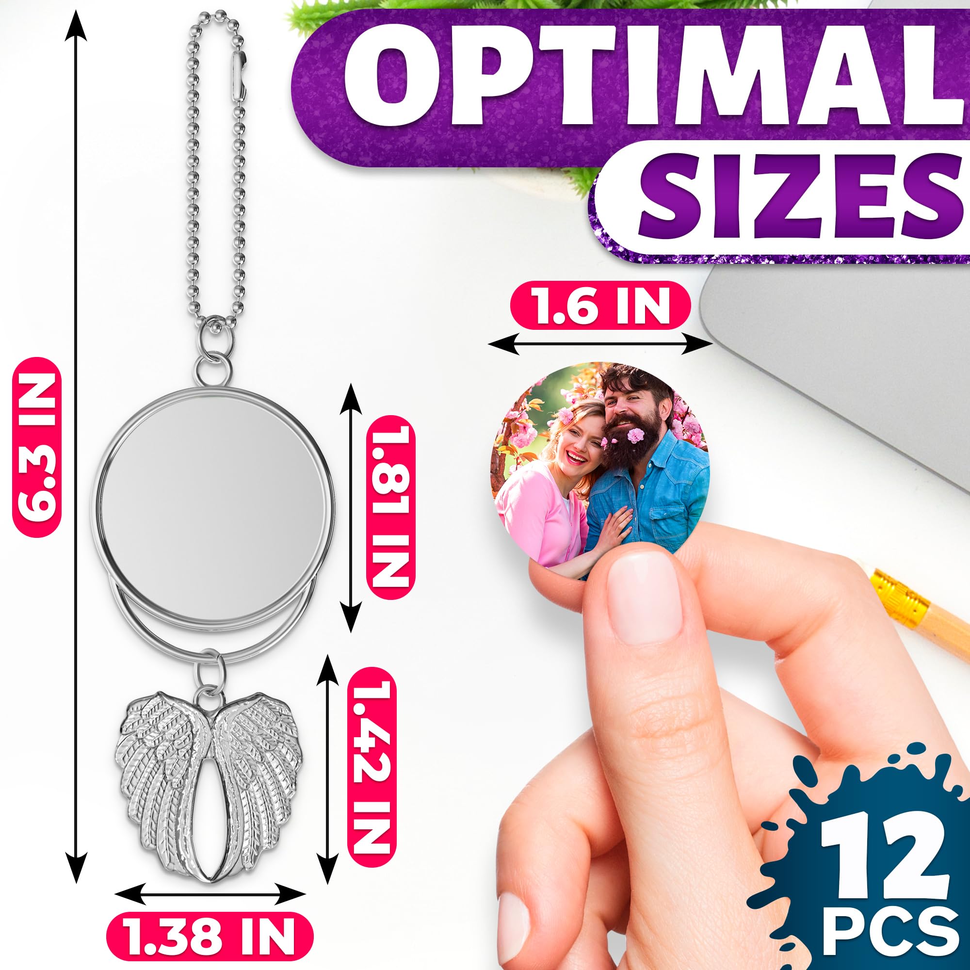 Snapklik.com : 12Ct Sublimation Keychain Blanks - Memorial Sublimation ...