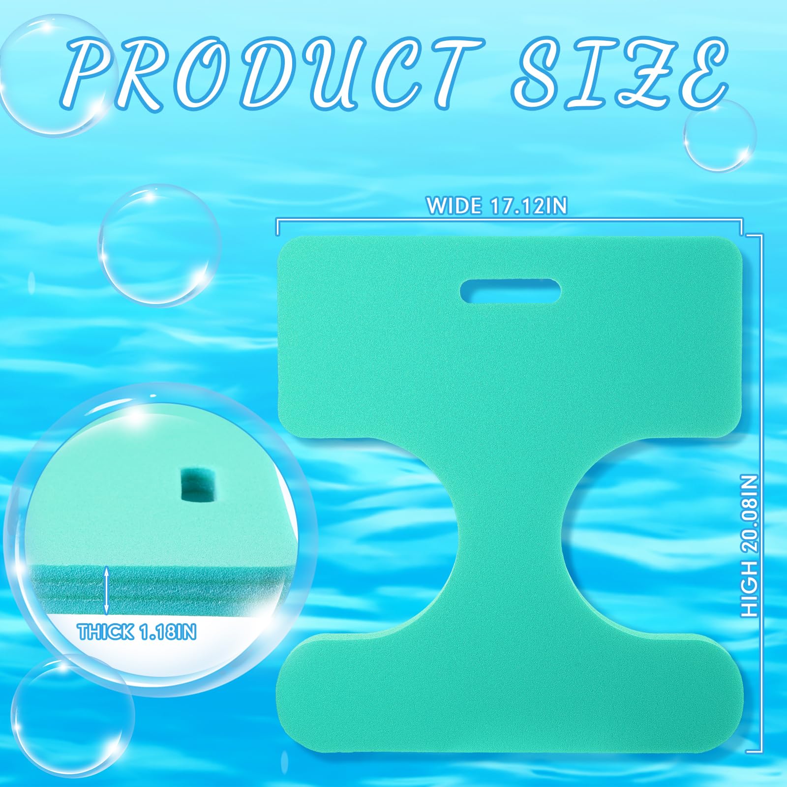 6 Pcs Foam Water Saddle for Adults Boys and Girls Comfortable Pool Seat ...