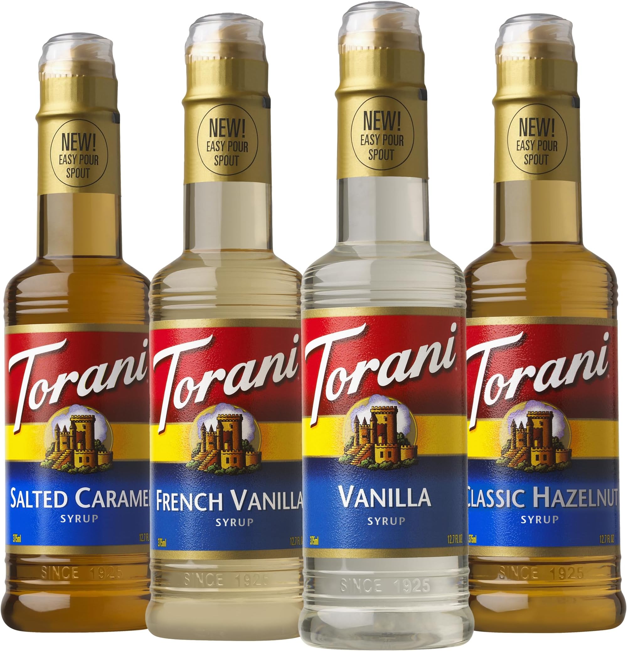 Amazon.com: Torani Flavored Drink Syrup Café Variety Pack, Vanilla ...