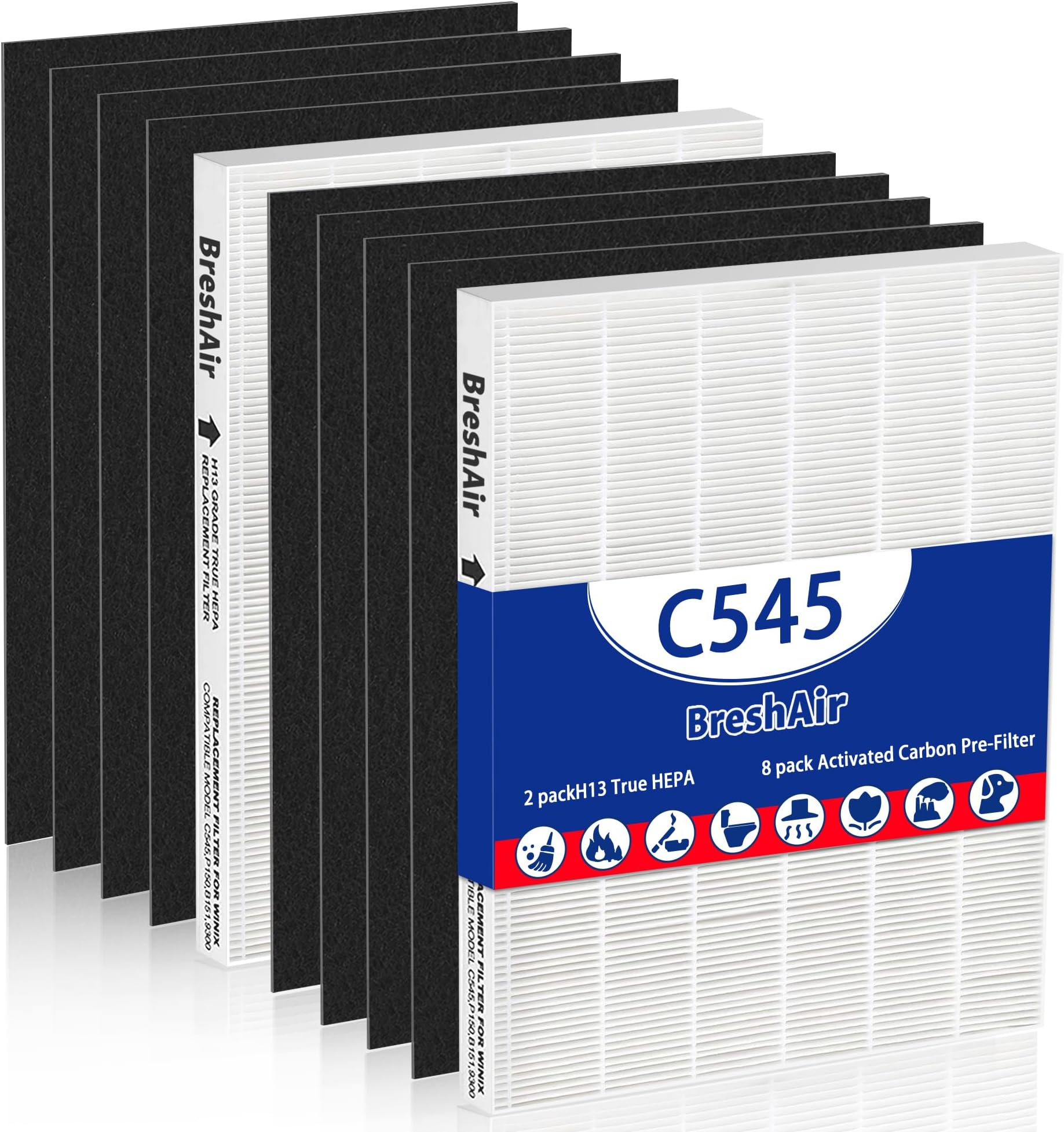 Amazon.com: C545 Replacement Filter S Compatible with Winix C545 Air ...