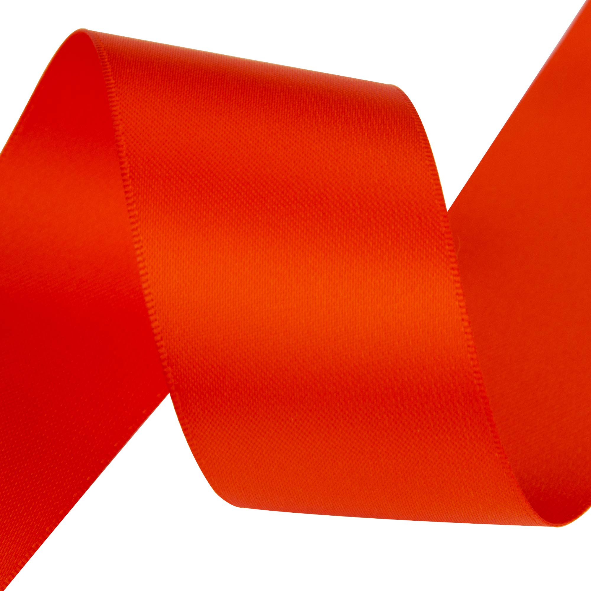 Snapklik.com : VATIN Double Face Autumn Orange Satin Ribbon 1-1/2 ...