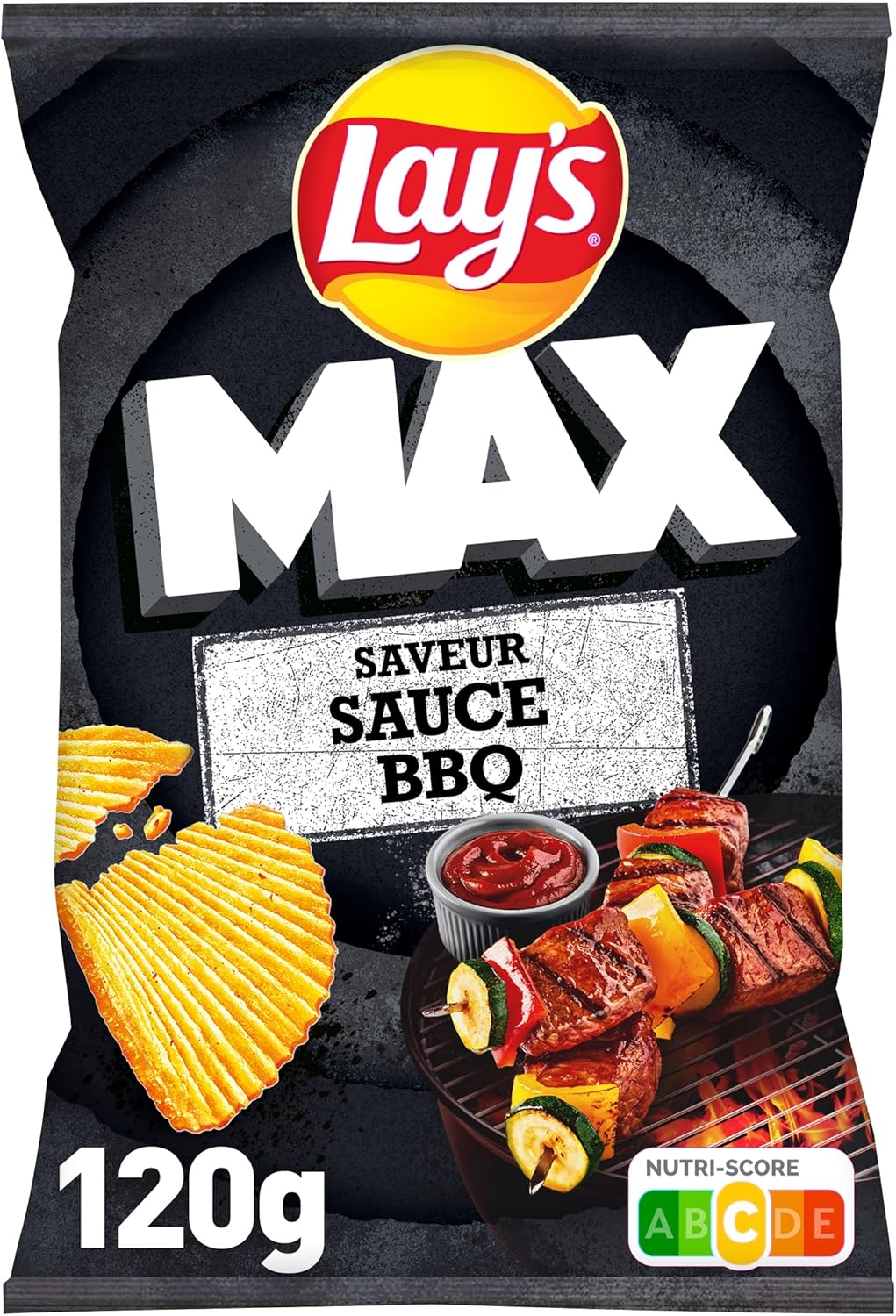 Lay's Max Chips Barbecue Flavour 120g : Amazon.fr: Grocery