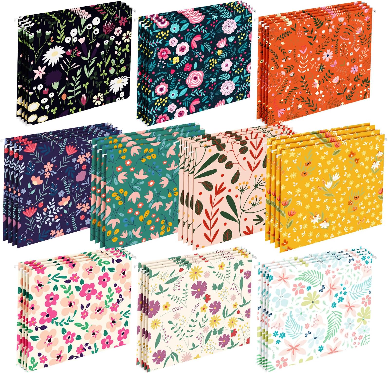 Amazon.com : Qeeenar 50 Pcs Marble Hanging File Folders Bulk Letter ...