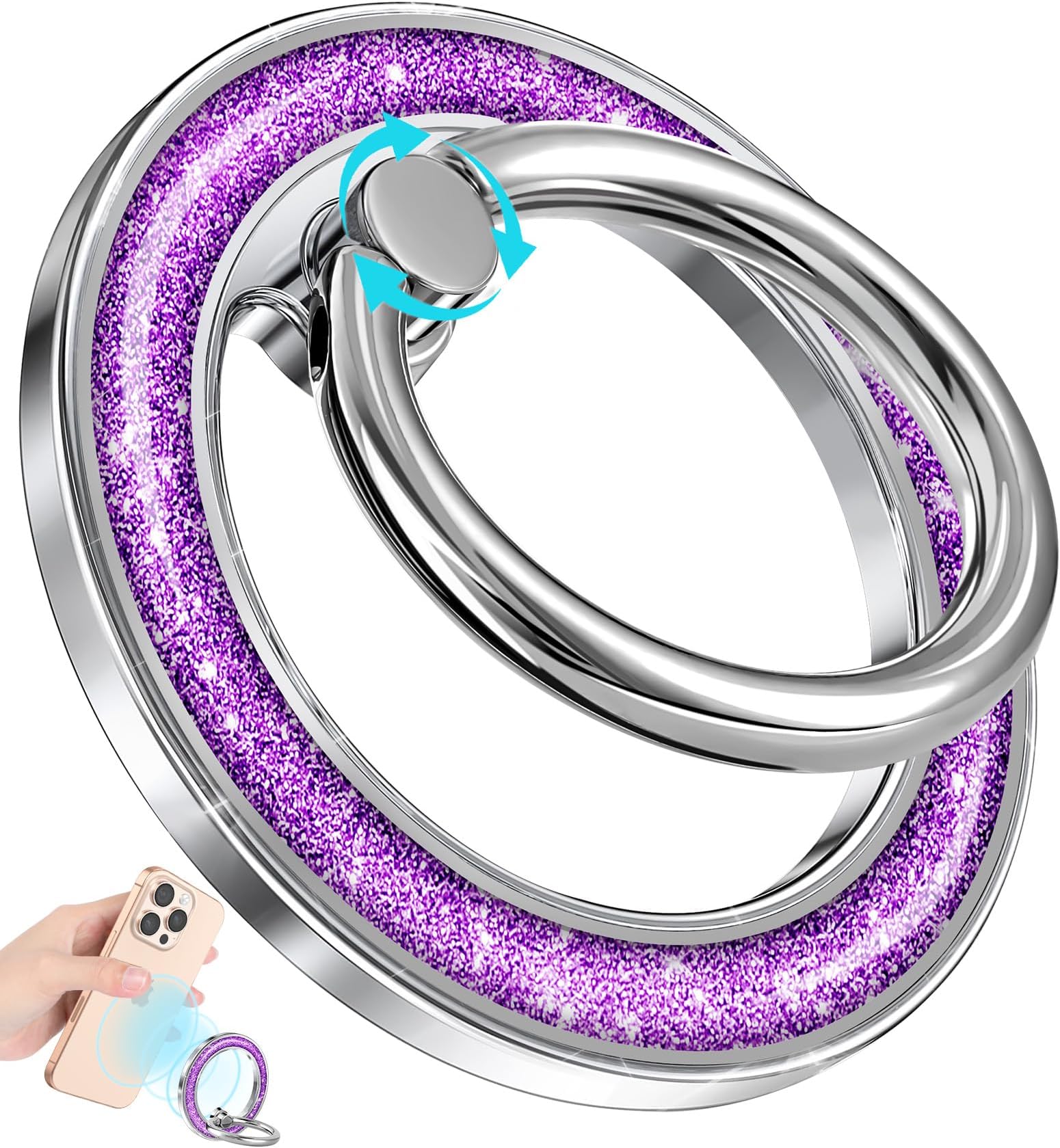 Amazon.com: LISEVO Phone Ring Holder Compatible with MagSafe - Magnetic ...