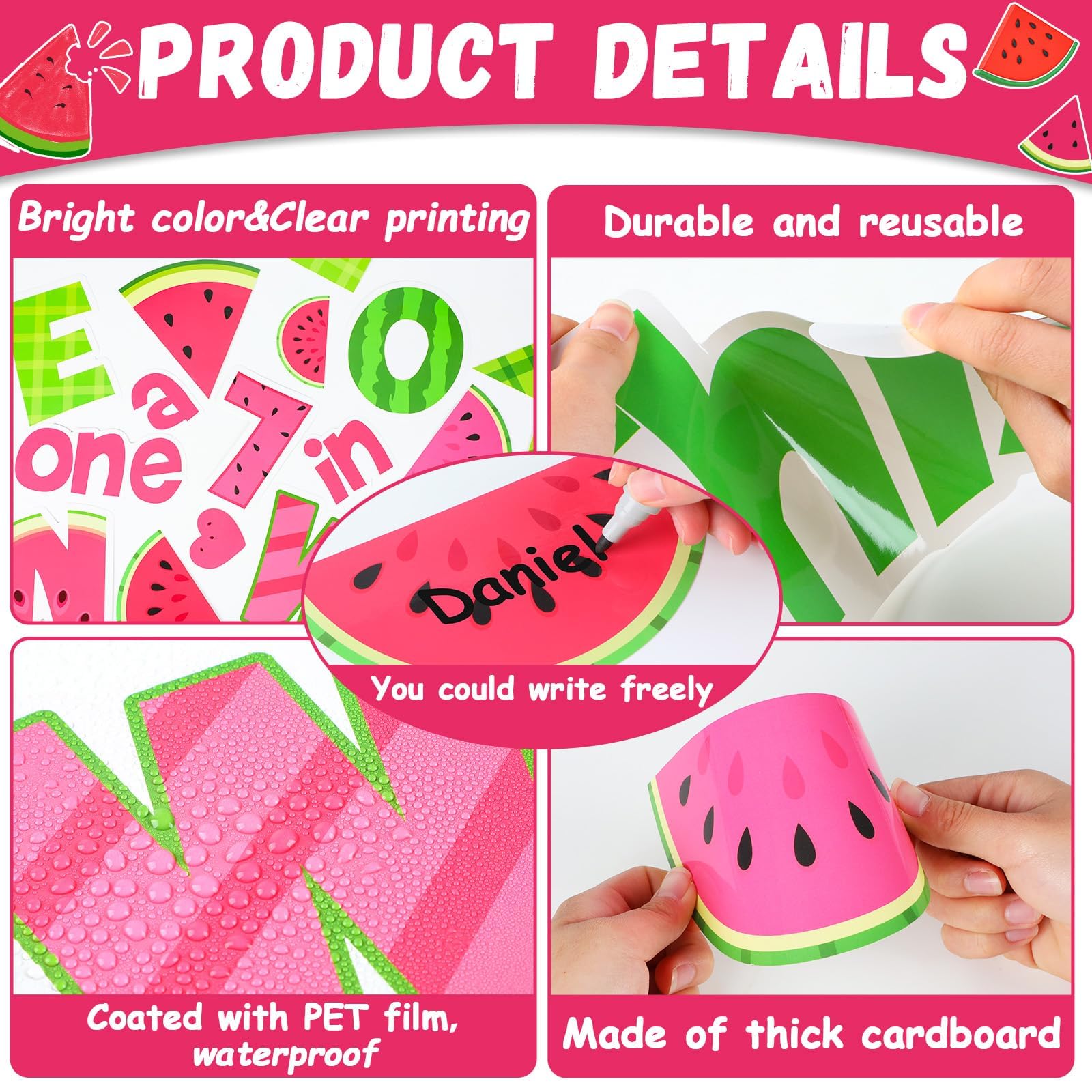 Snapklik.com : ZOiiWA Watermelon Bulletin Board Decorations One In A ...