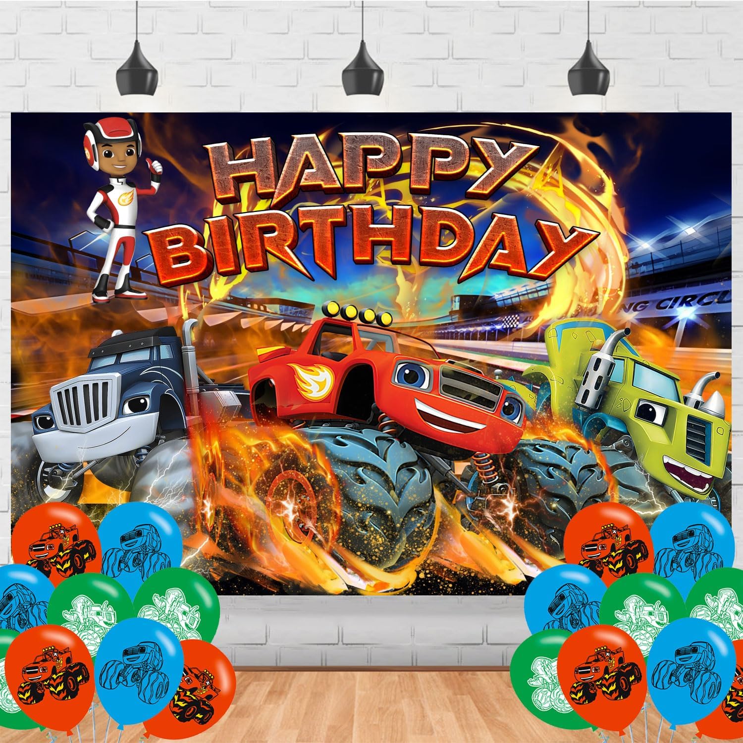 Amazon.com: Blaze and The Monster Machines - Fondo para fiesta de ...