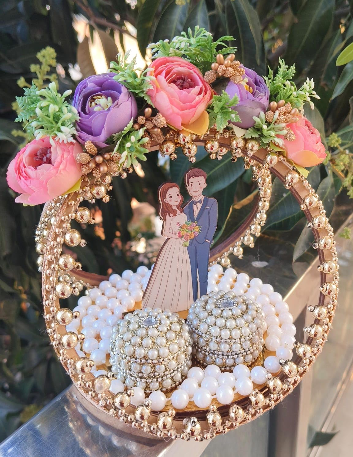 Buy Unique Palette Engagement Ring Platter | Elegant Display Tray for ...
